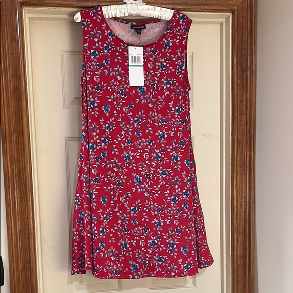 Nina Leonard | Dresses | Nwt Nina Leonard Red Floral Mini Dress | Poshmark